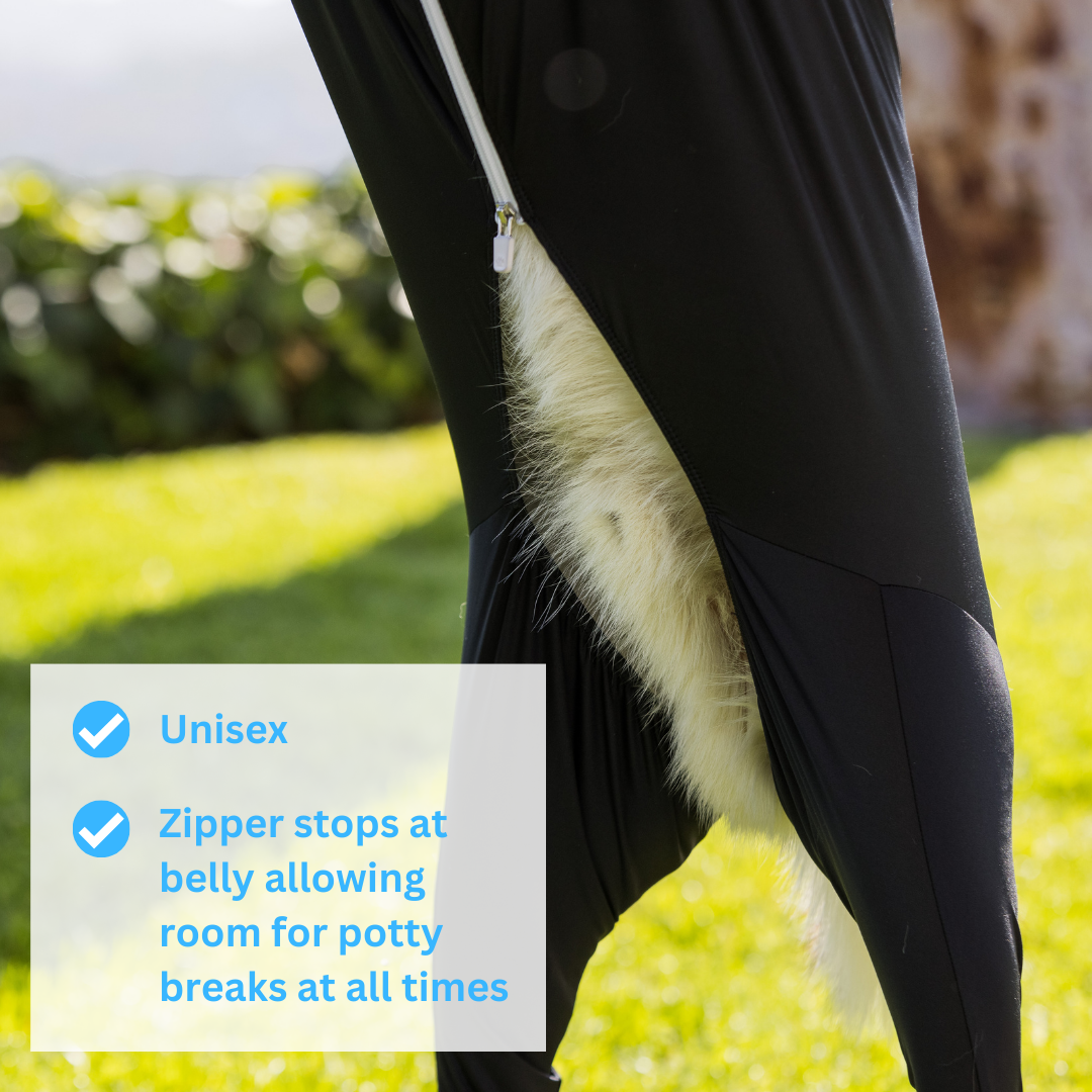 Shed Defender® Sport Dog Onesie Contains Shedding, Calms Anxious Dogs